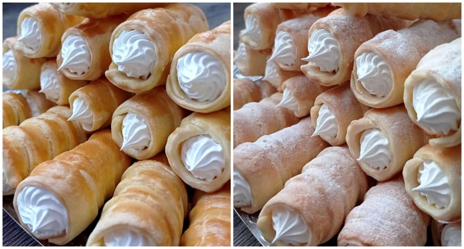 Trubičky ze šlehačkového těsta