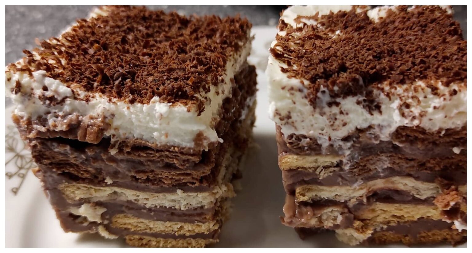 Nepečený dezert z BeBe sušenek s mascarpone a kávou