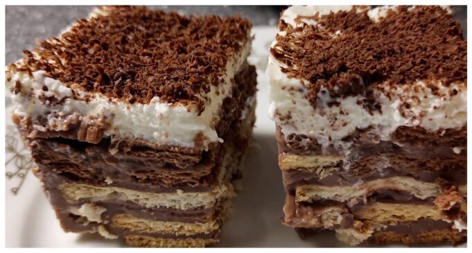 Nepečený dezert z bebe sušenek