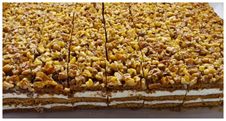 Recept na Medové řezy - Nebe v hubě