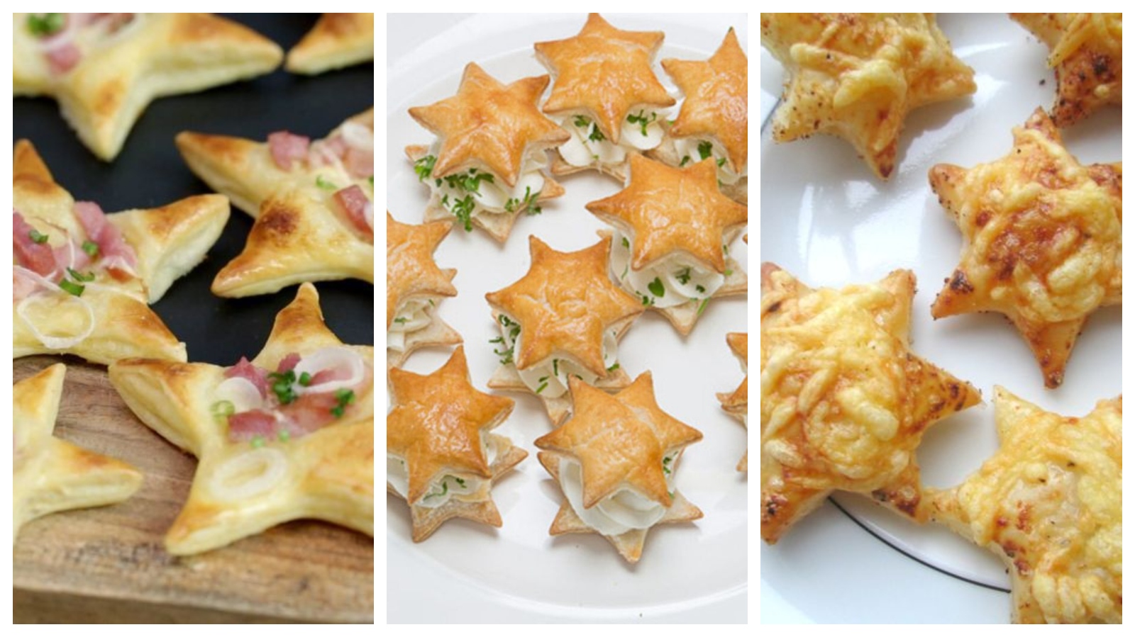 Recept na rychlé slané hvězdičky z listového těsta se sýrem a ...